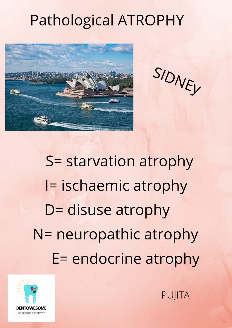 Mnemonic on Atrophy – Pathological – Dentowesome